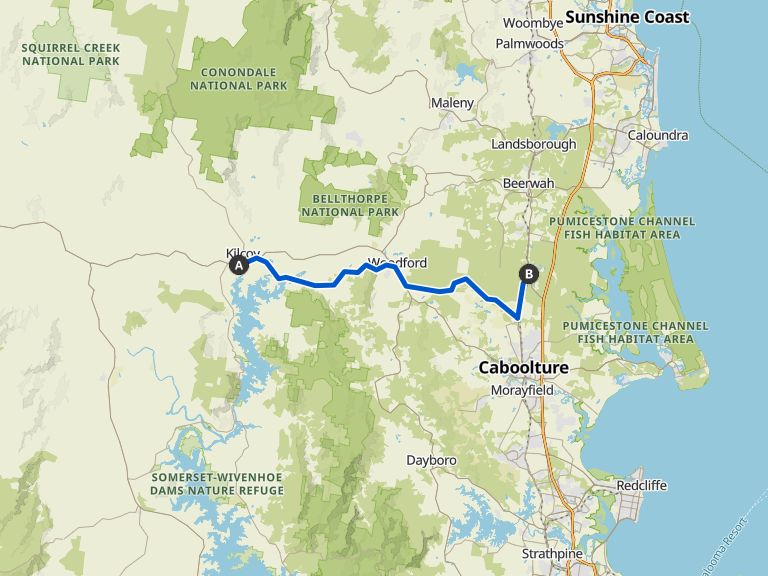 Kilcoy to Beerburrum | ride | Komoot
